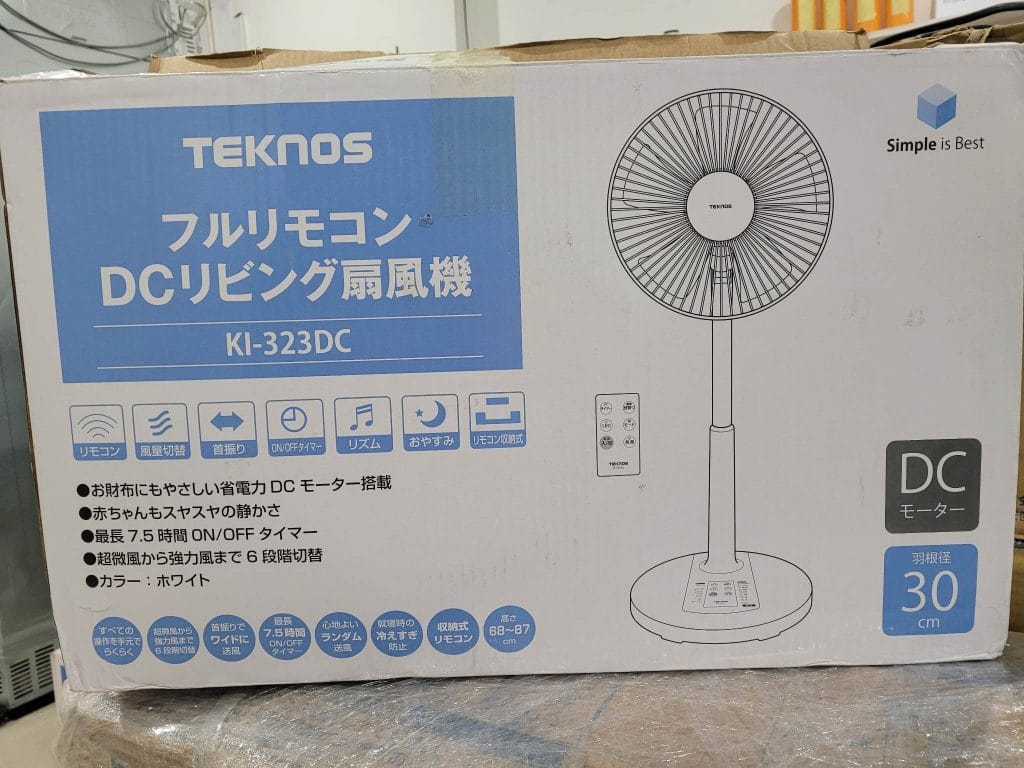 Quạt Cây Teknos KI-323DC động Cơ DC - Hàng Nhật Bãi 123